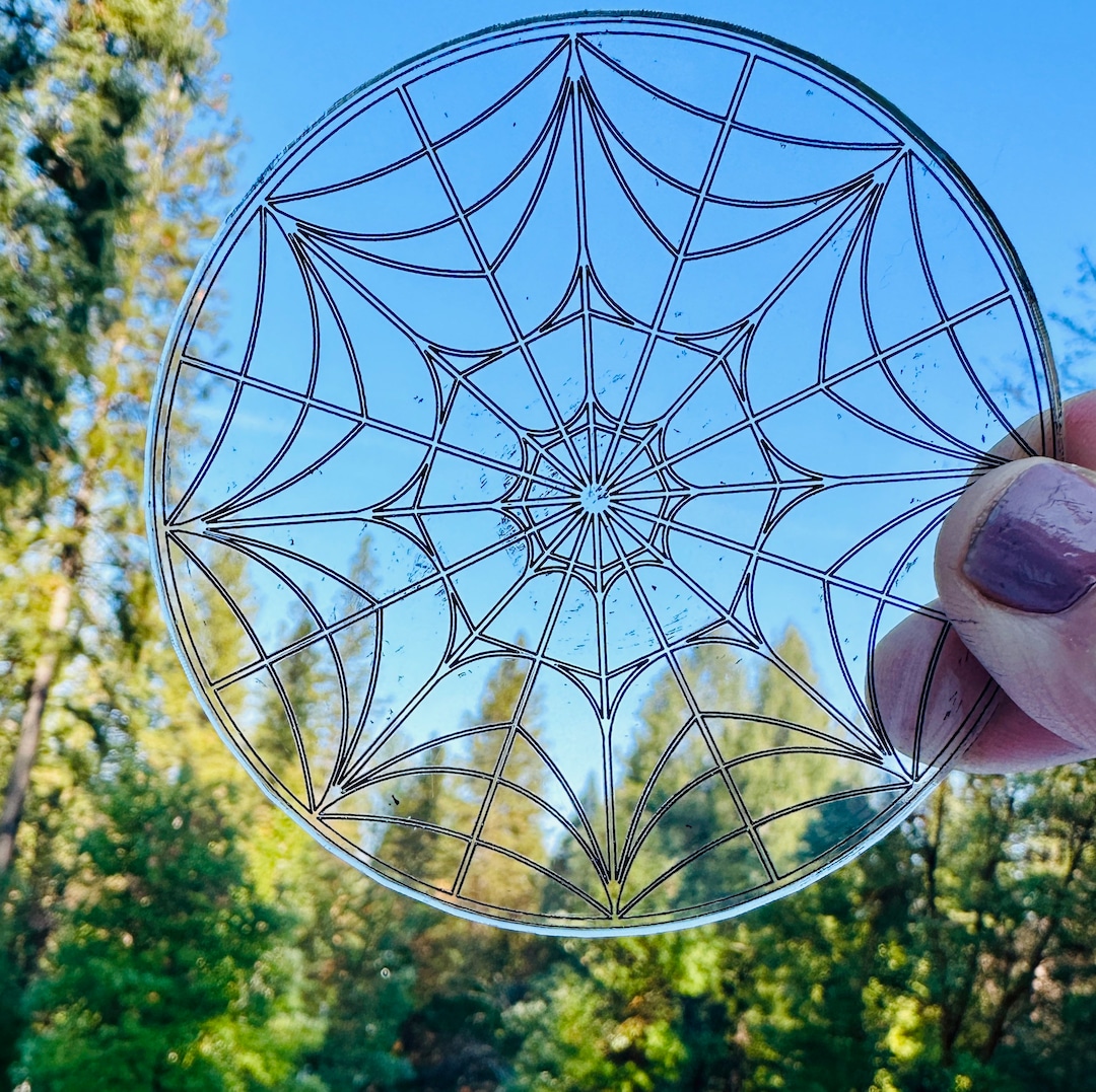Wednesday Spiderweb Window - Etsy