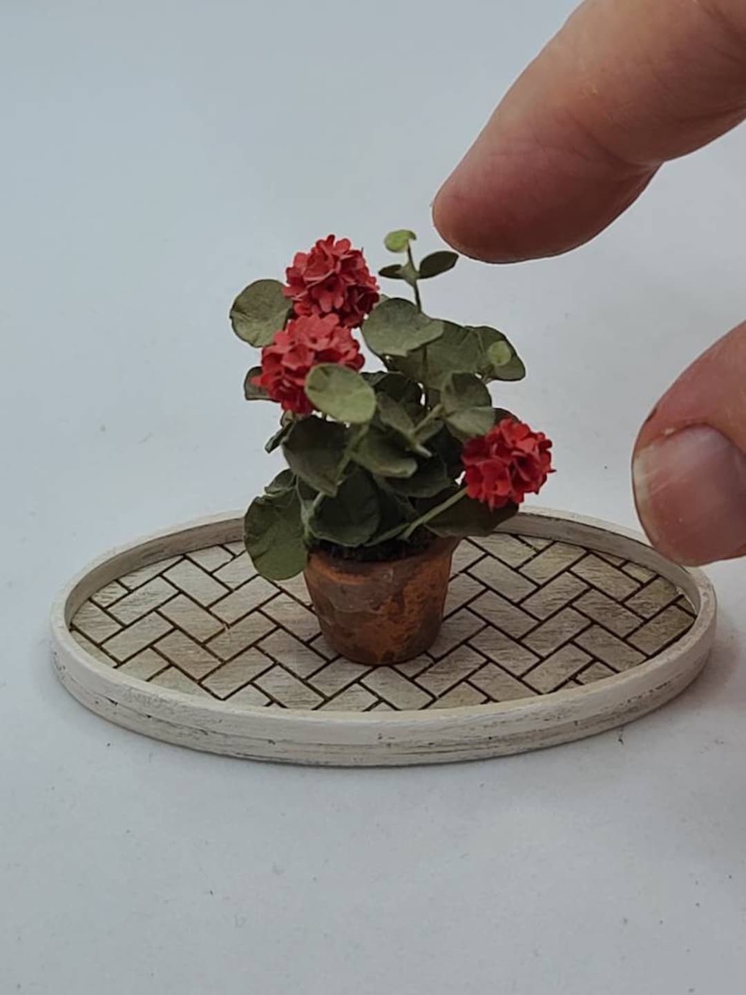 Dollhouse Wooden Plant Display, Miniature Display, Dollhouse Table ...