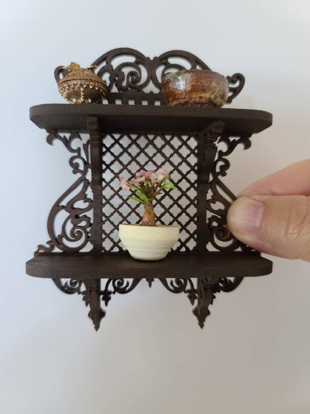 Dollhouse Shelf-miniature Shelf-dollhouse Ornate Shelf-dollhouse ...