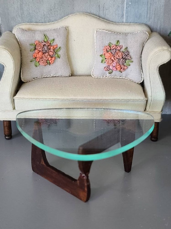 Triangle glass top coffee table store