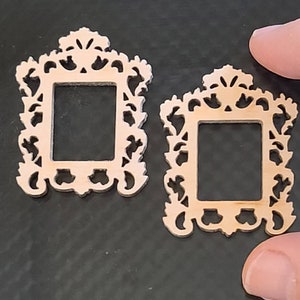 Dollhouse Wooden Miniature Frames - Etsy