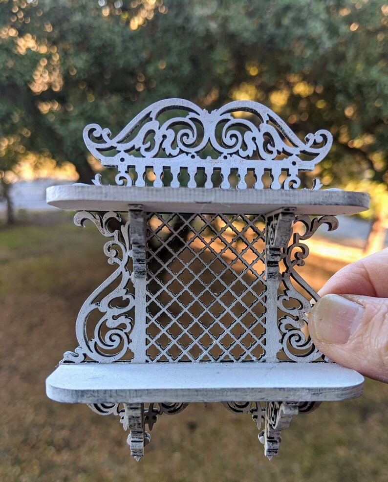 Dollhouse shelf-miniature shelf-dollhouse ornate | Etsy