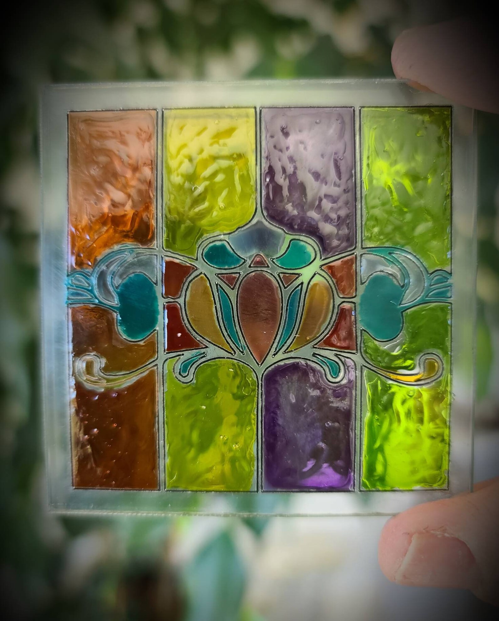 Dollhouse Acrylic Stained Glass Look Window. - Etsy