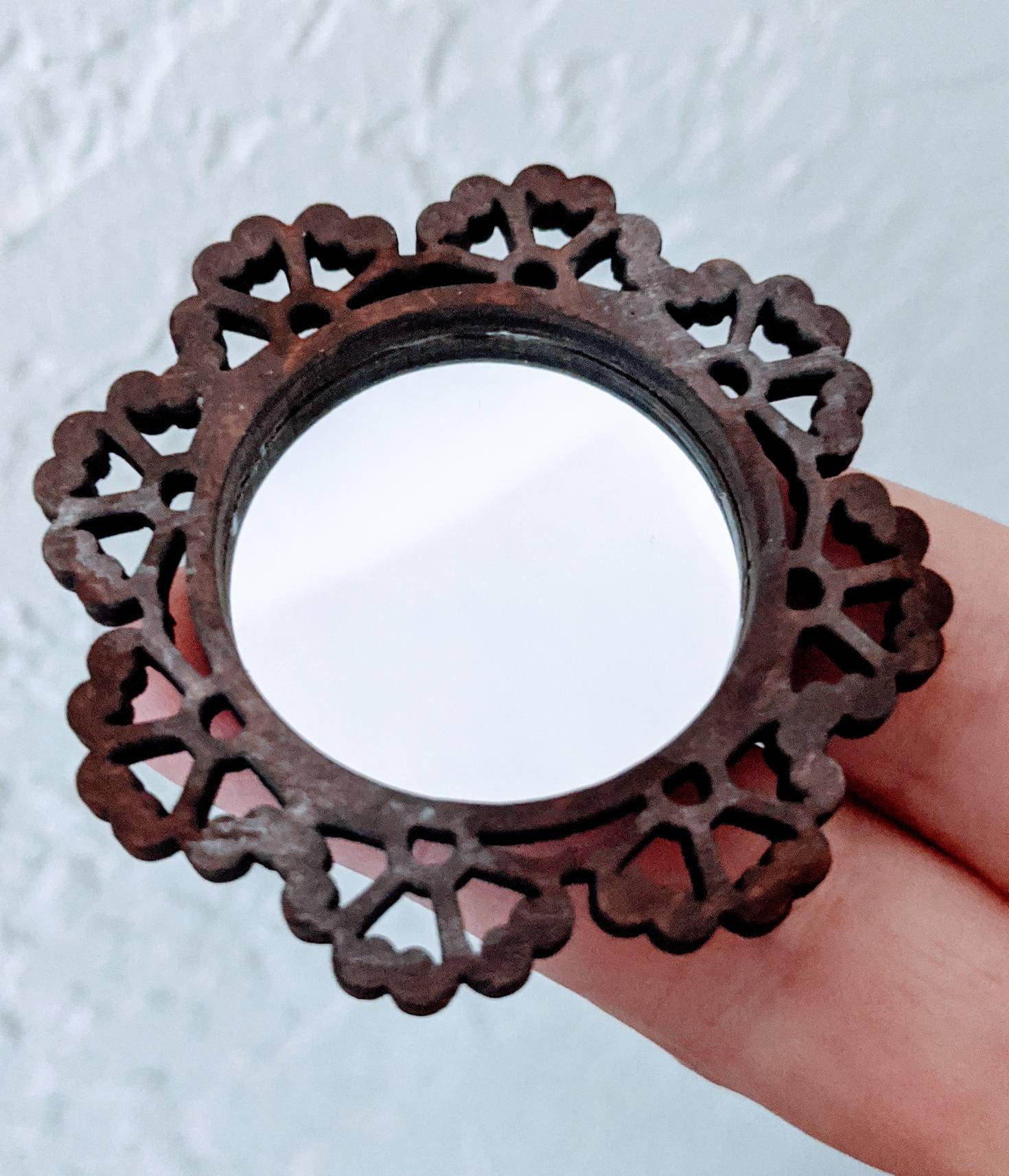 Dollhouse Wooden Miniature Decoritve Mirror. - Etsy