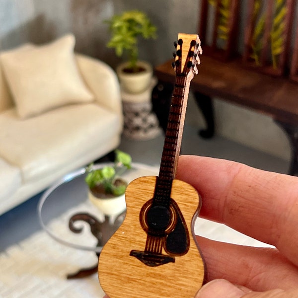 Miniature Guitar With Case - Etsy