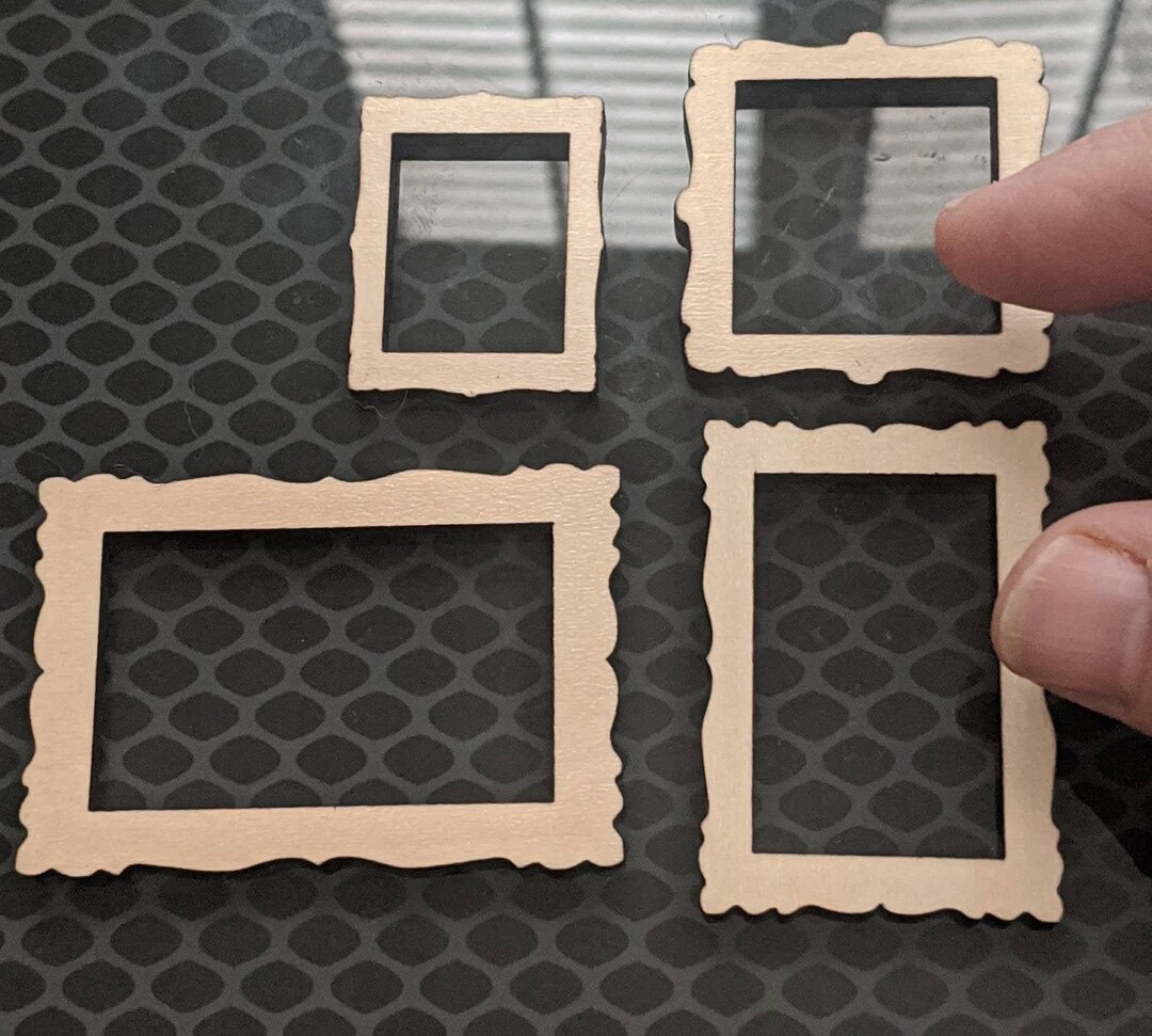 Dollhouse Wood Frames-miniature Wood Frames-dollhouse Painting ...