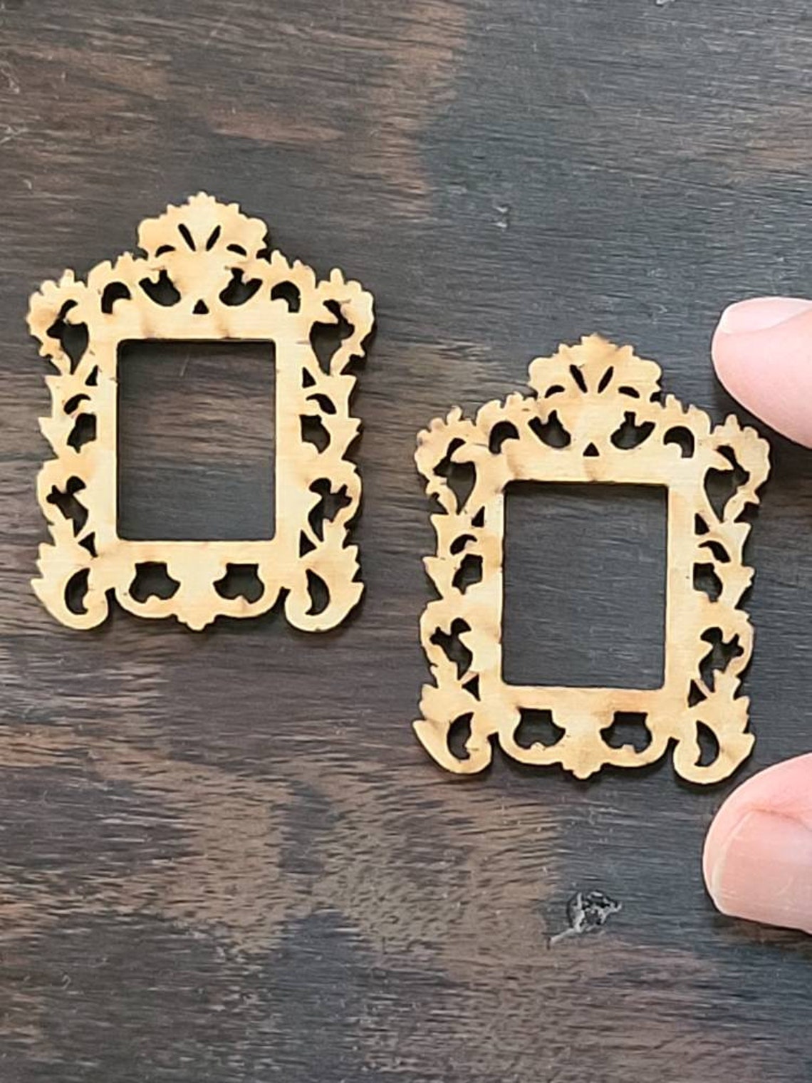 Dollhouse Wooden Miniature Frames - Etsy