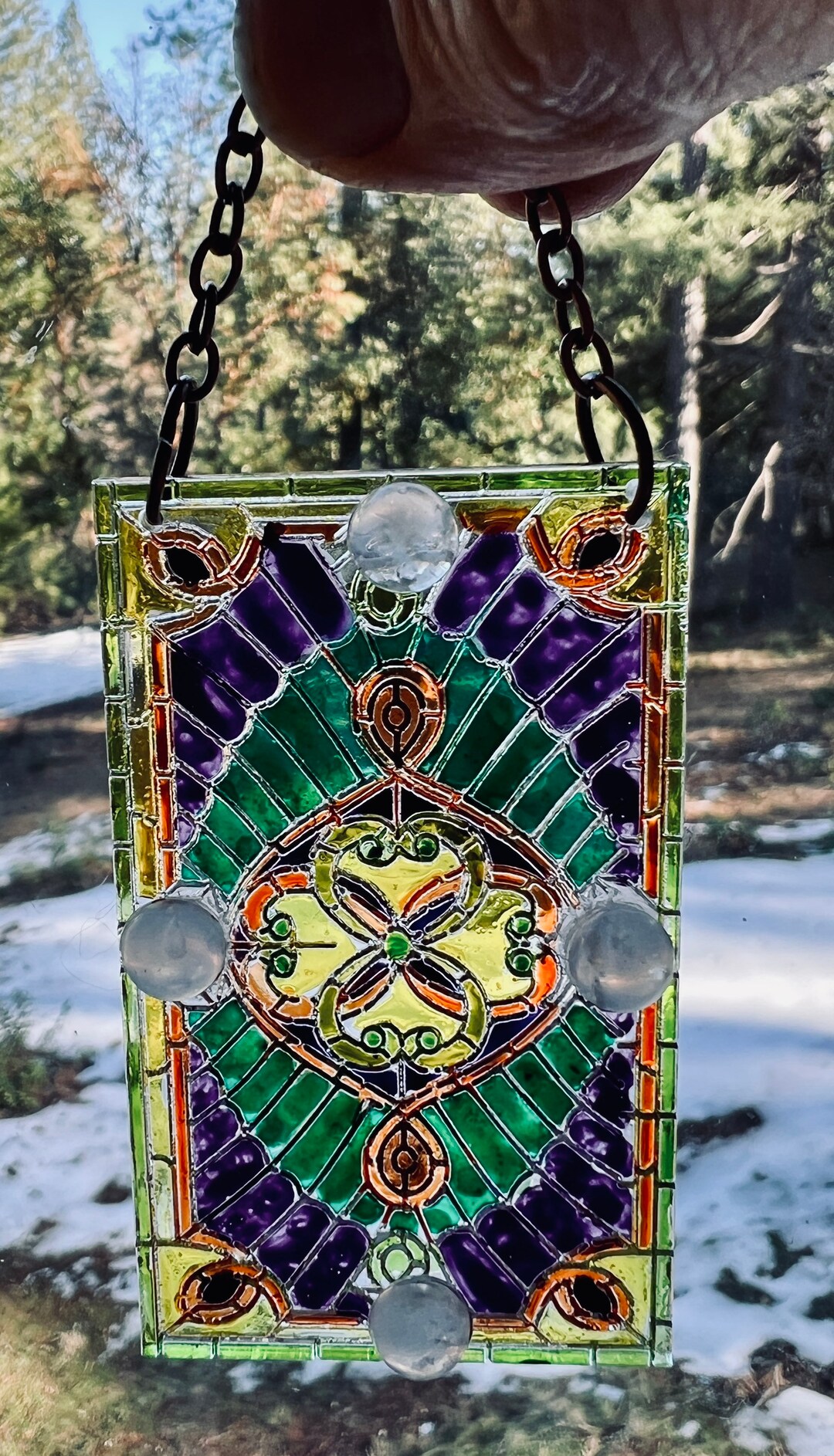 Stained Glass Look Acrylic Suncatcher - Etsy