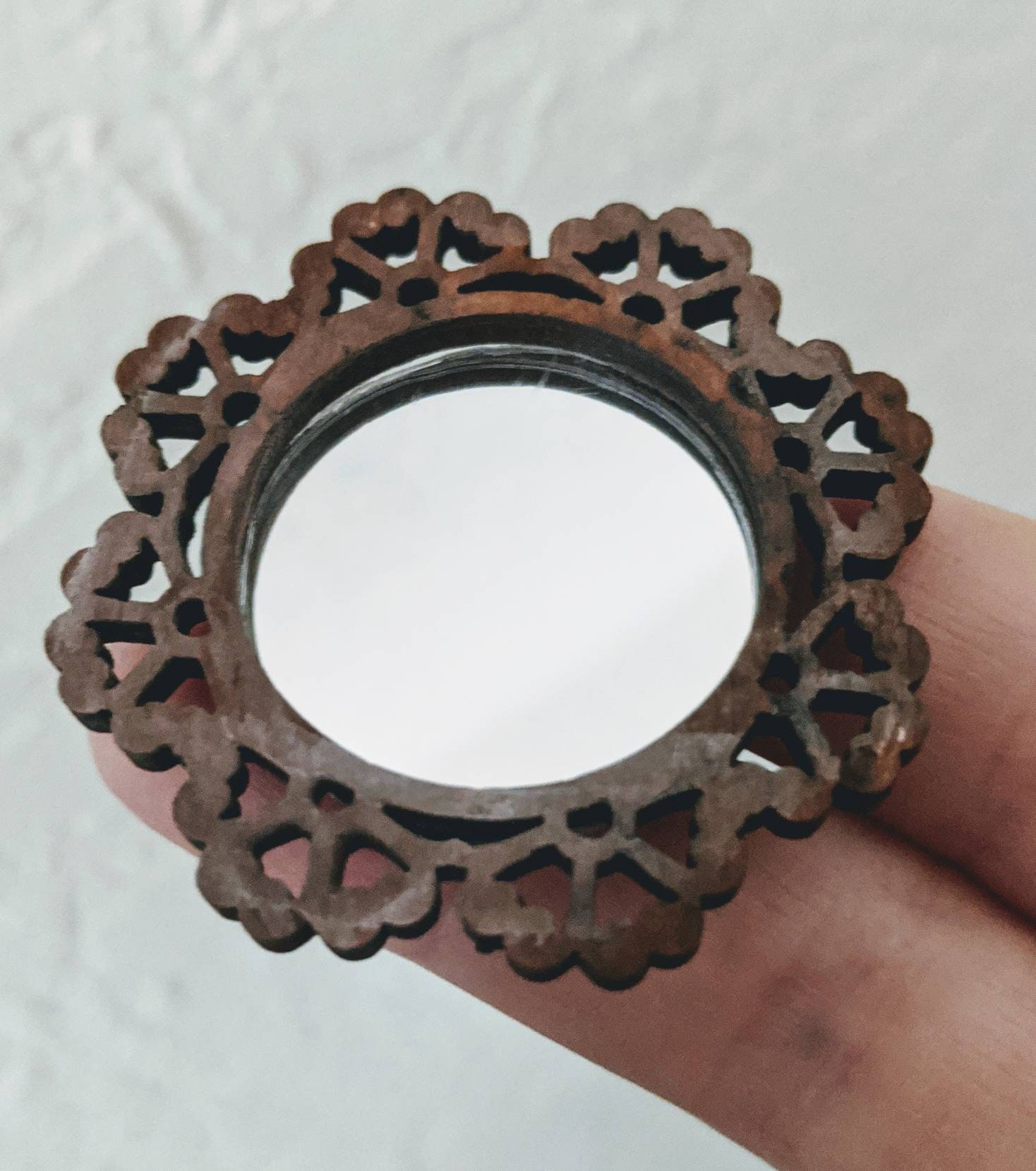 Dollhouse Wooden Miniature Decoritve Mirror. - Etsy