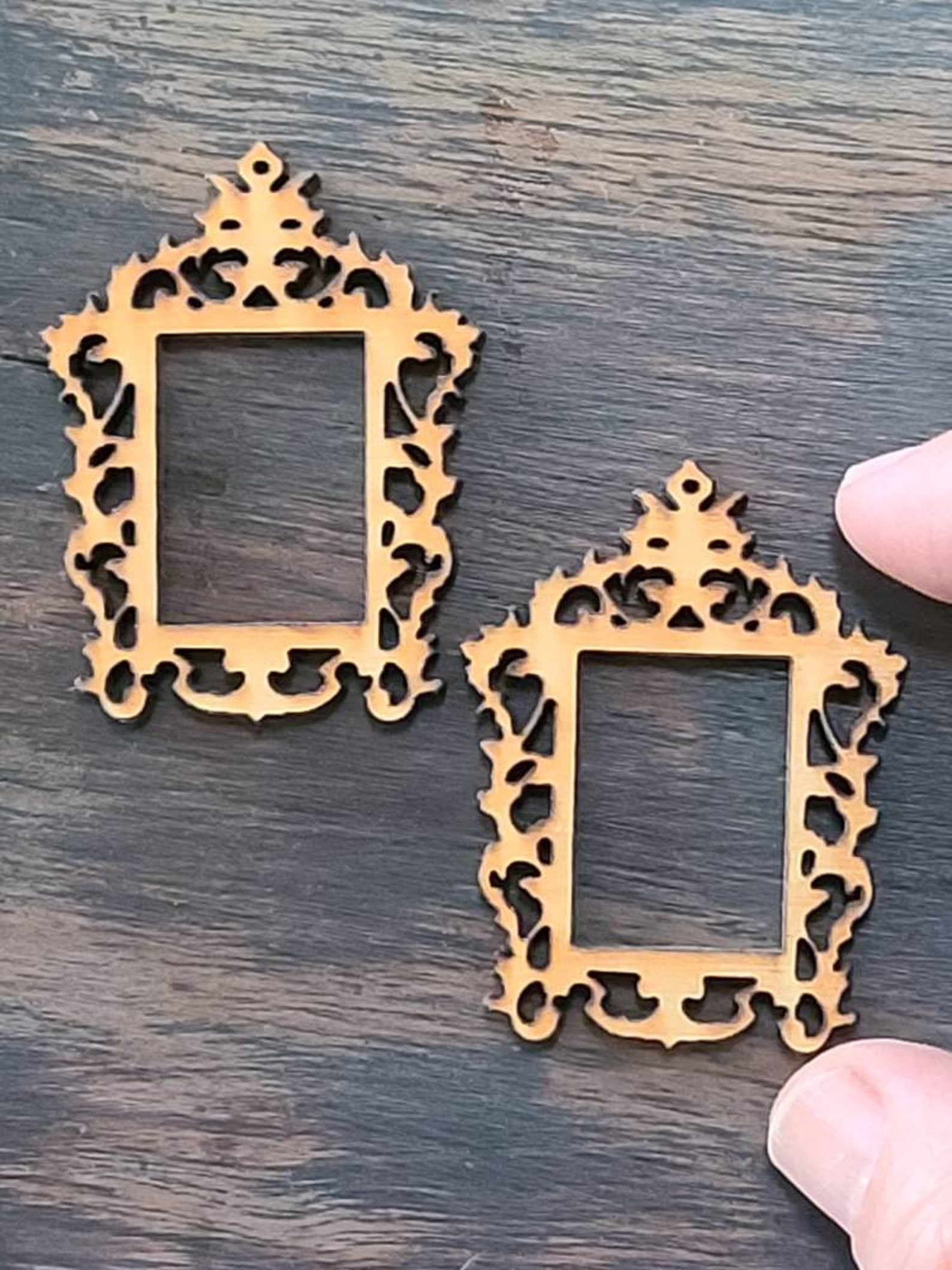 Dollhouse Wooden Miniature Frames - Etsy