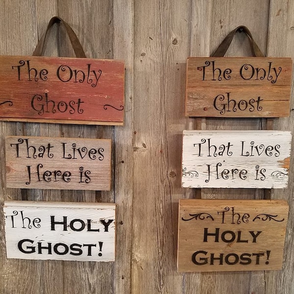 The Only Ghost That Lives Here is the Holy Ghost - Etsy