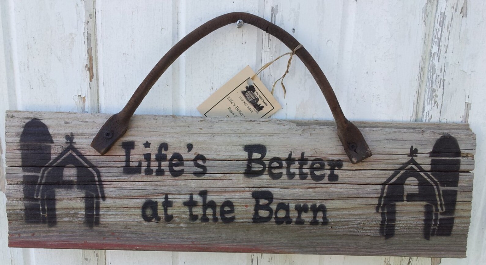 Life's Better at the Barn Rustic Barn Wood Sign | Etsy