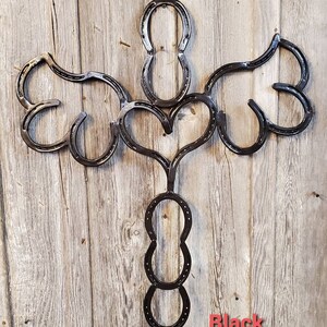 Horseshoe Winged Heart Cross Angel Heart Winged Cross - Etsy