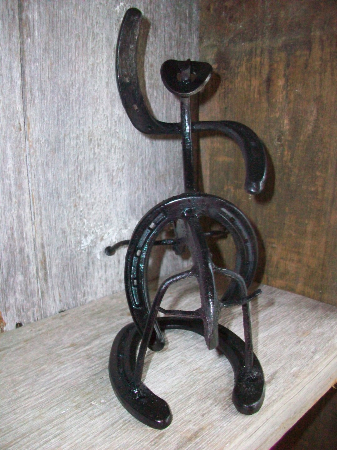 Horseshoe Cowboy Bull Rider Made From Authentic Repurposed - Etsy