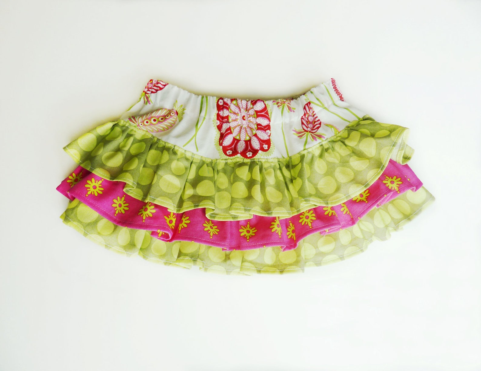 Ruffle Skirt Pattern Tutorial Girls Toddlers PDF E-book, Shapla Sizes 0 ...
