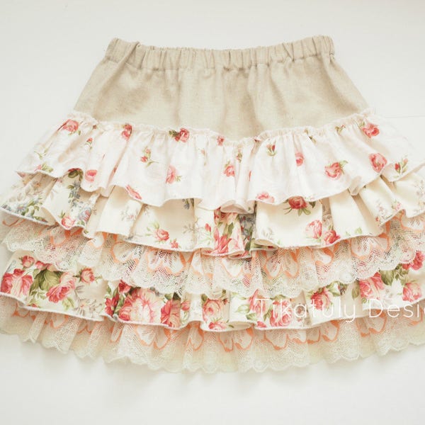 Ruffle Skirt Pattern - Etsy