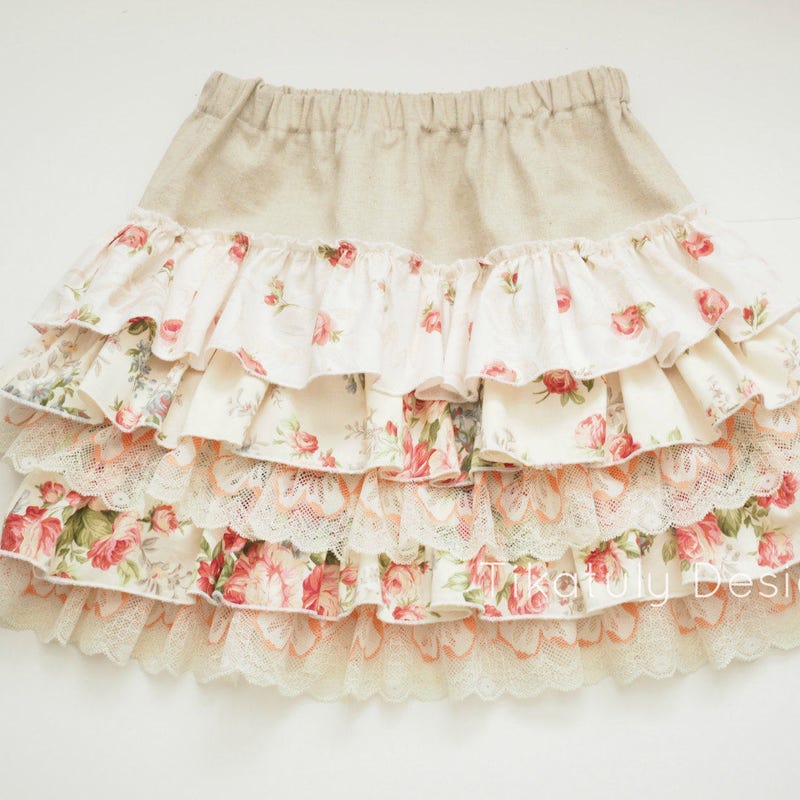 Ruffle Skirt Pattern - Etsy