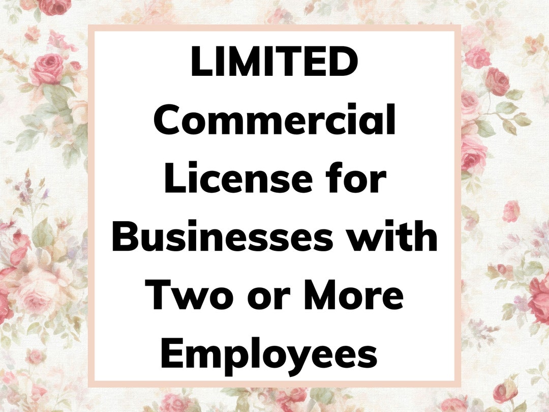 LIMITED COMMERCIAL LICENSE for One Listing, Two or More Employees & up ...