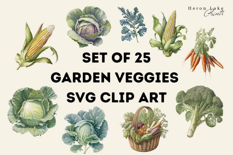 25 Vintage Inspired Veggie Garden Svgs Bundle Garden - Etsy