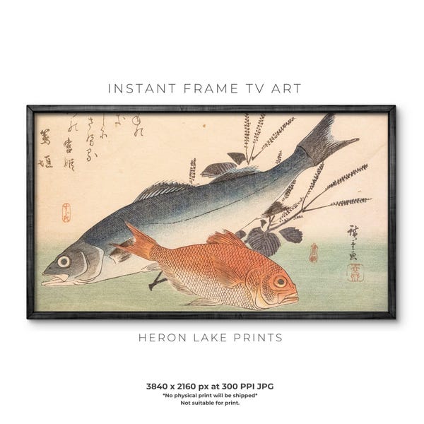 Fish Woodblock Print - Etsy