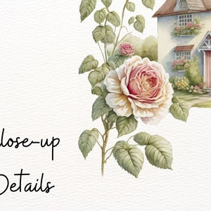 Six Cottage Gardens, Clip Art in SVG, PDF, and PNG Formats, Feminine ...