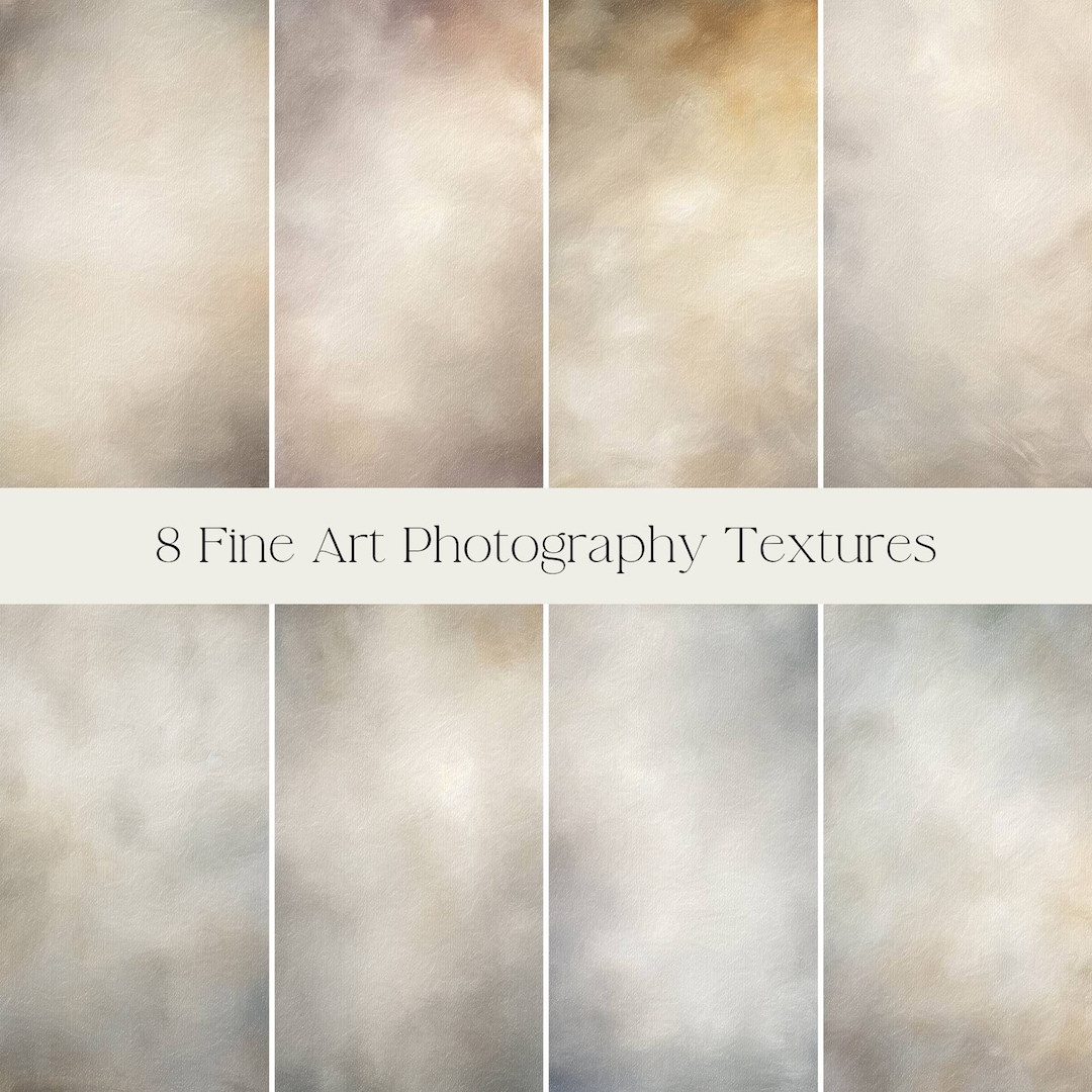 Gentle Neutral Textures for Photos & Crafts, 8 Square Overlays, Use in ...