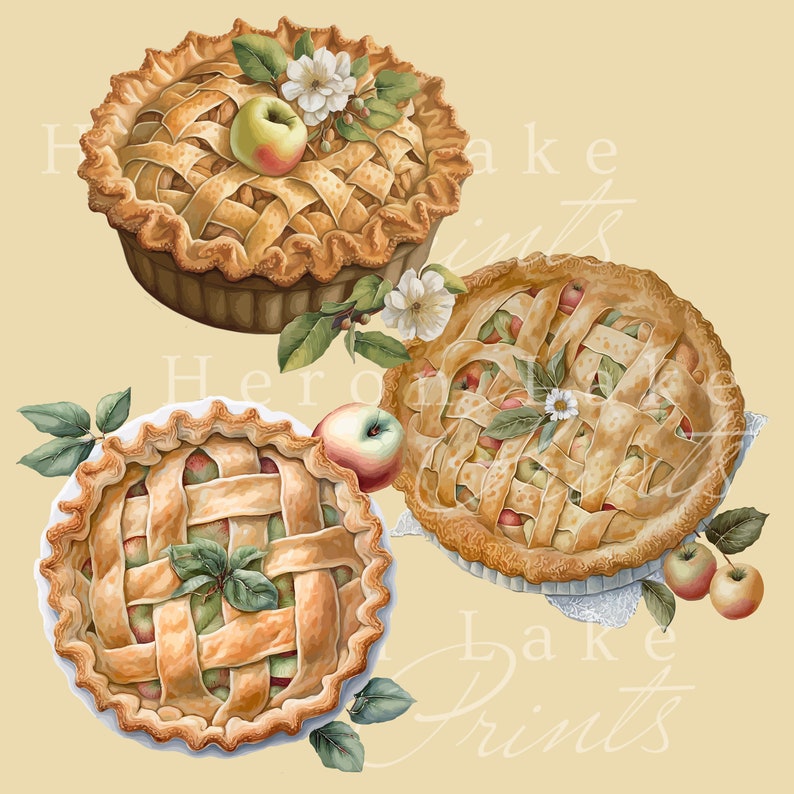 Apple & Apple Pie SVG Fruit Clip Art Vector Graphics for - Etsy
