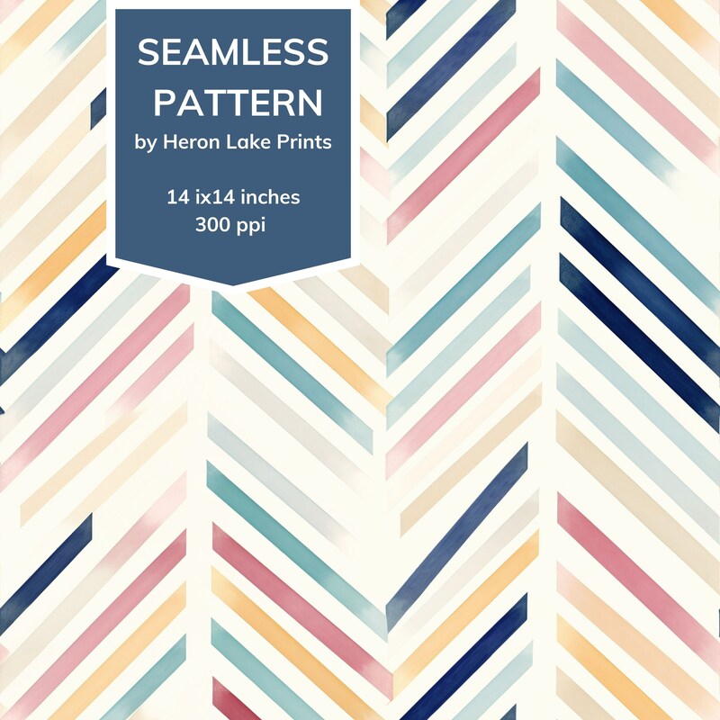 Watercolor Chevron - Etsy