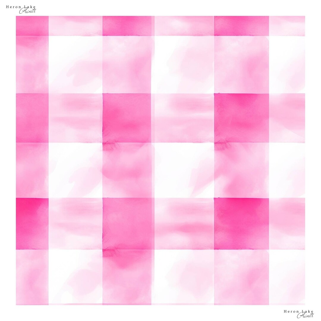 Hot Pink Gingham Pattern: Seamless Repeat Tile (digital Download) - Etsy