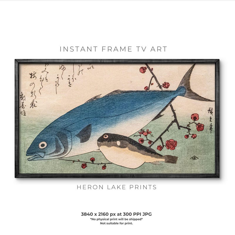 Fish Woodblock Print - Etsy