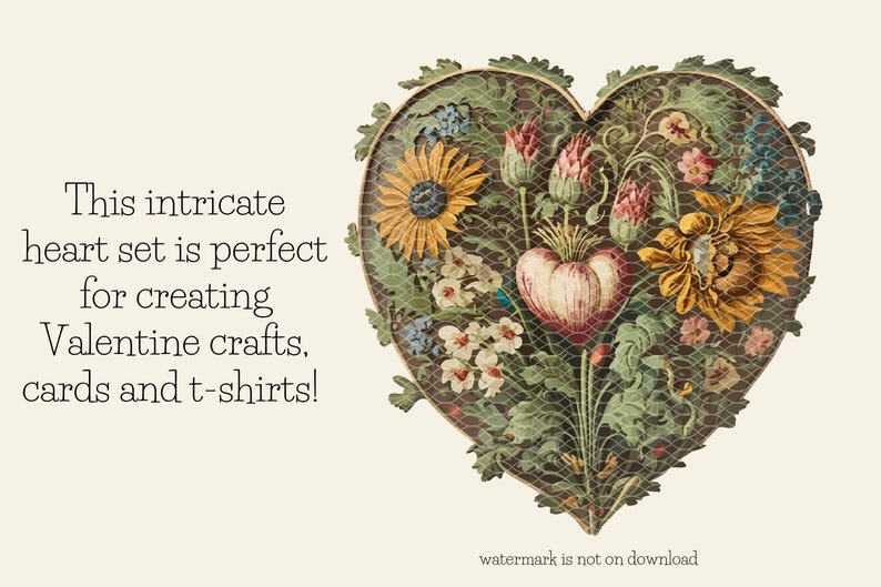 7 Valentine Floral Heart Svgs Pdfs Pngs Rosemaling Heart - Etsy