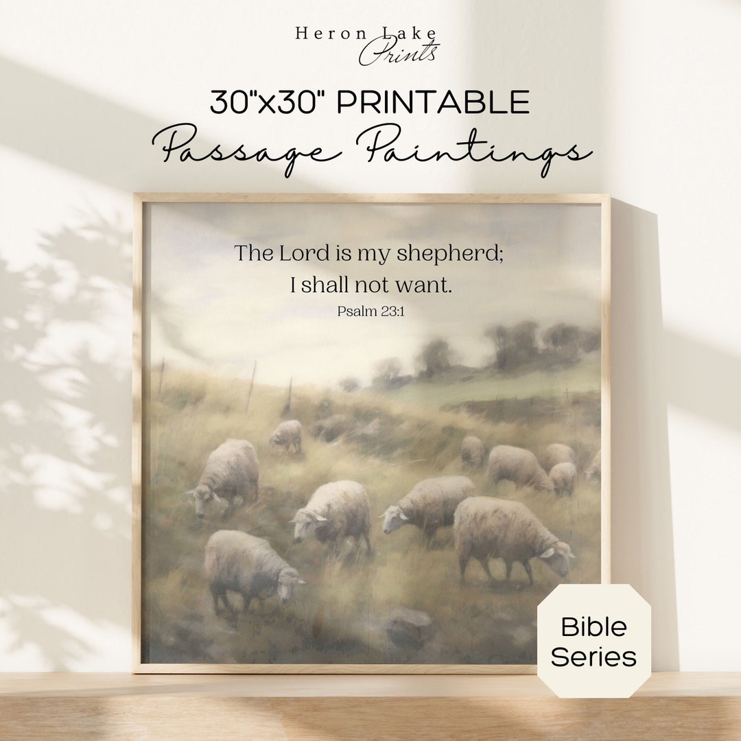 The Lord is My Shepherd | Christian, Sheep Grazing, Psalm 23:1, God ...