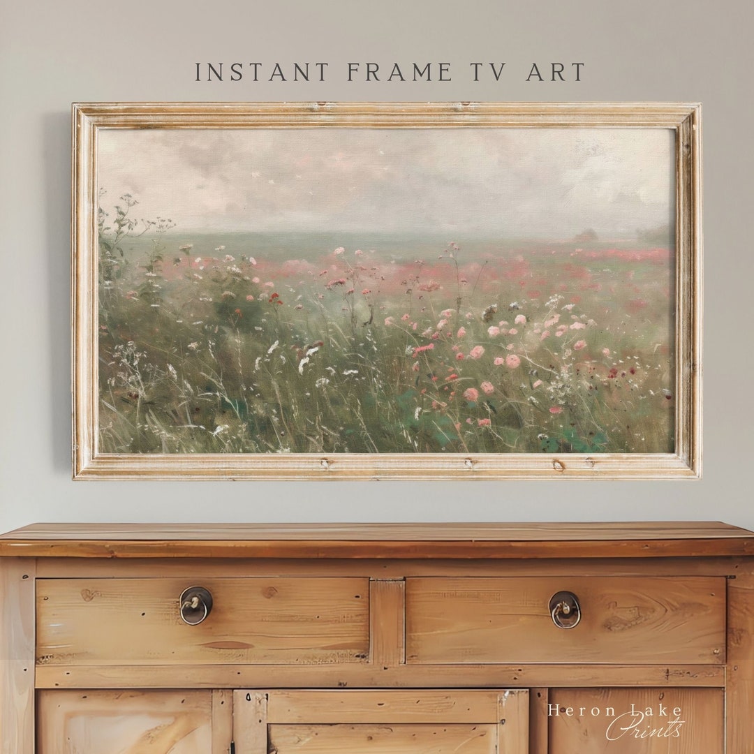 Vintage Spring Floral Frame TV Art | 4K HD 16X9 | Samsung Frame TV Art ...