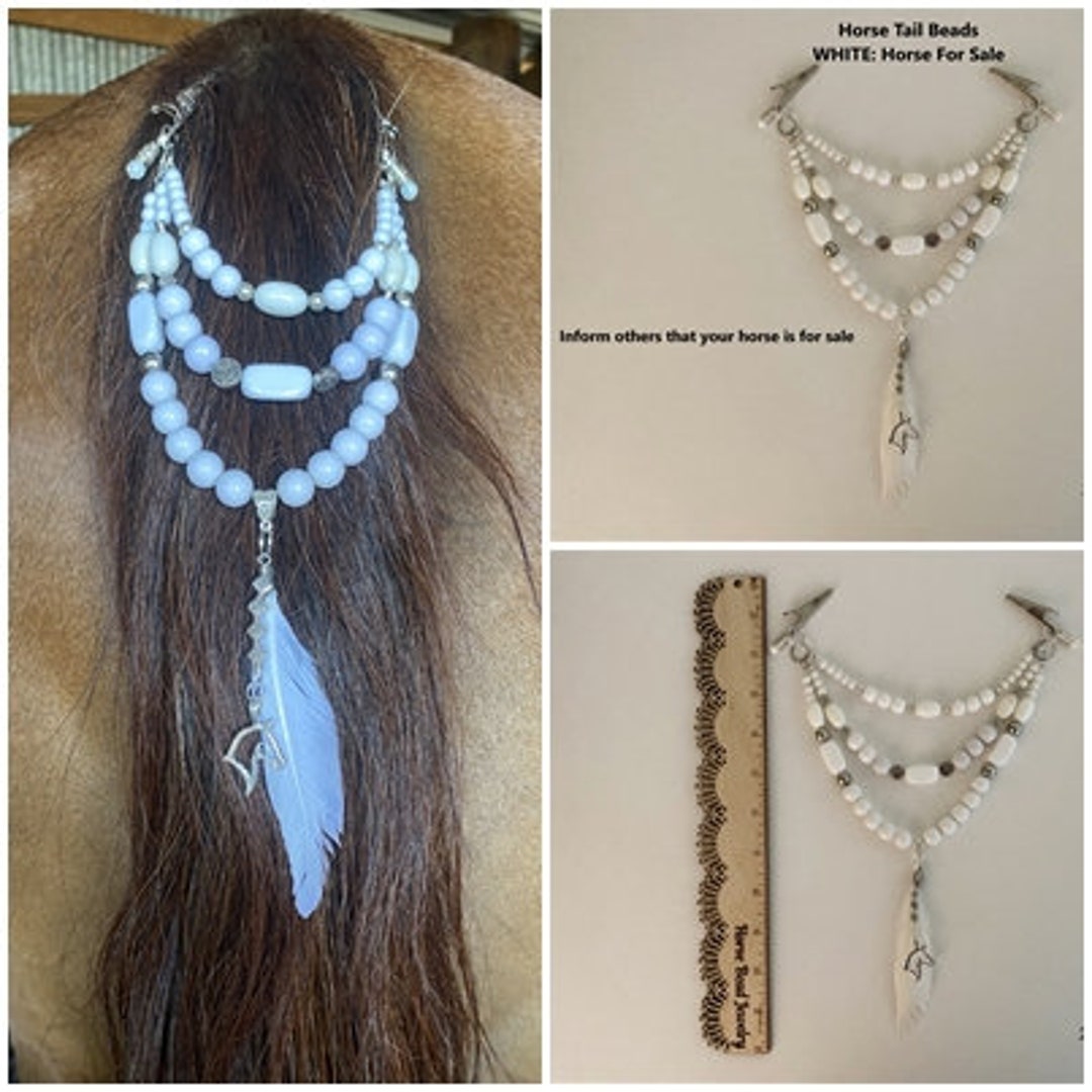 Horse Tail Beads - WHITE: Horse is for Sale - Etsy