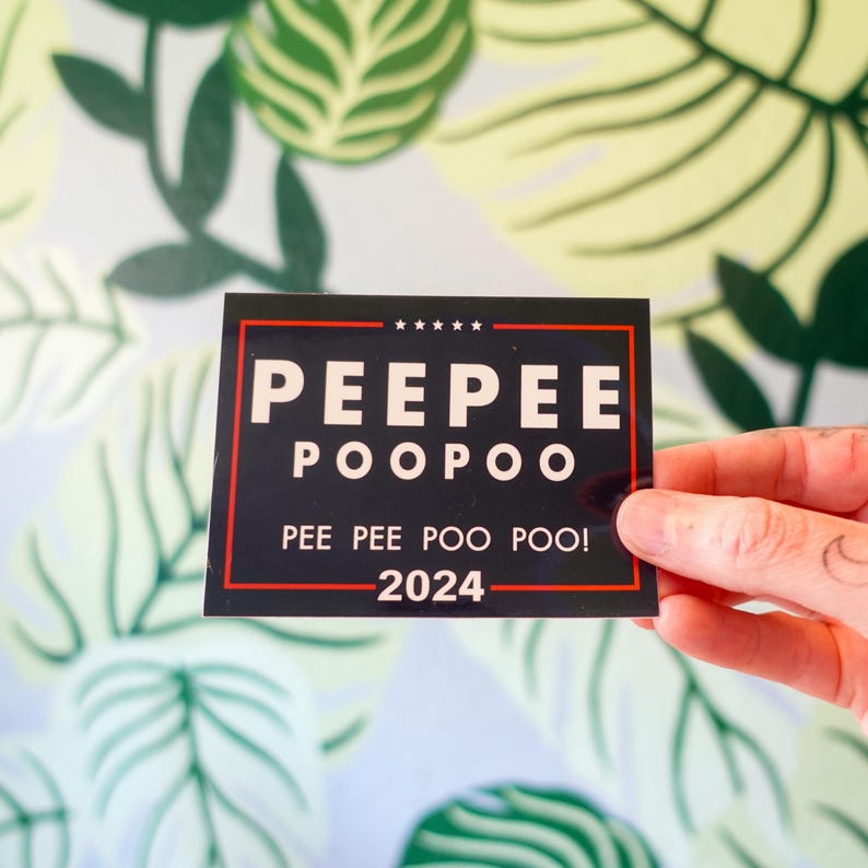 Peepee Poopoo Political Humor Sticker – Anti-trump Gag - Etsy