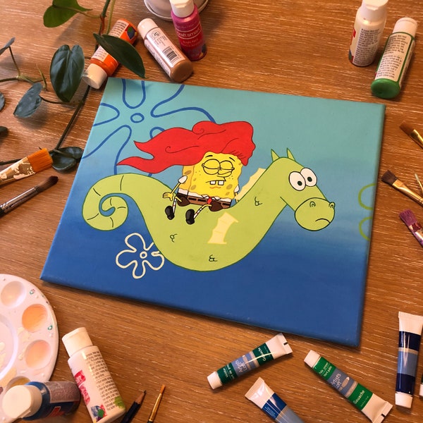 Spongebob Painting Canvas - Etsy