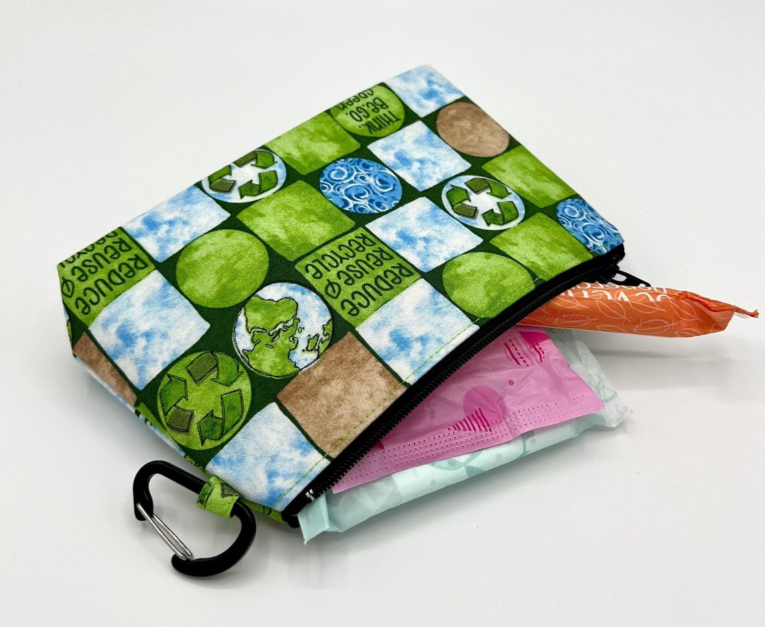 Personal Hygiene | Medication | Period Pouch - Go Green, Earth Day - Etsy
