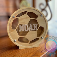 Personalized Savings Piggy Bank Money Box, Basketball Sports Team ...