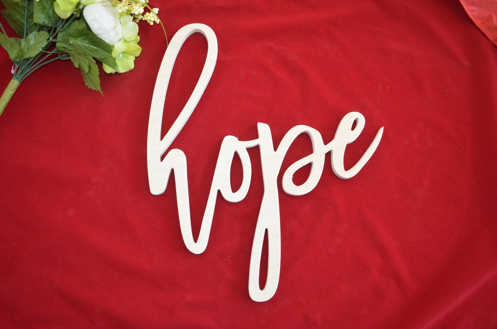 Hope Cursive Script Word Wall Hanging Sign Home Decor | Etsy