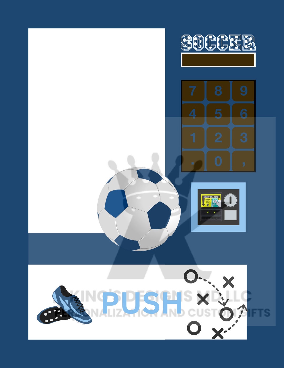 Soccer Vending Machine PNG Design, Small Easter Soccer Vending Machine ...