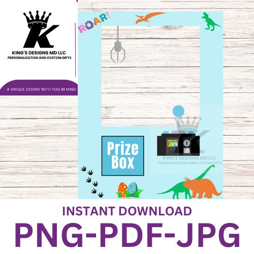 Dinosaur Claw Machine Template PNG Design, Small Easter Claw Vending ...