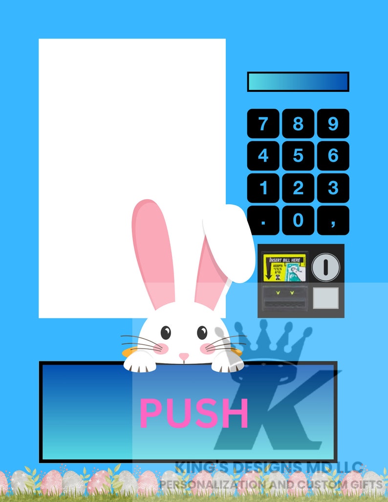 Easter Vending Machine PNG Design, Small Easter Bunny Vending Machine ...