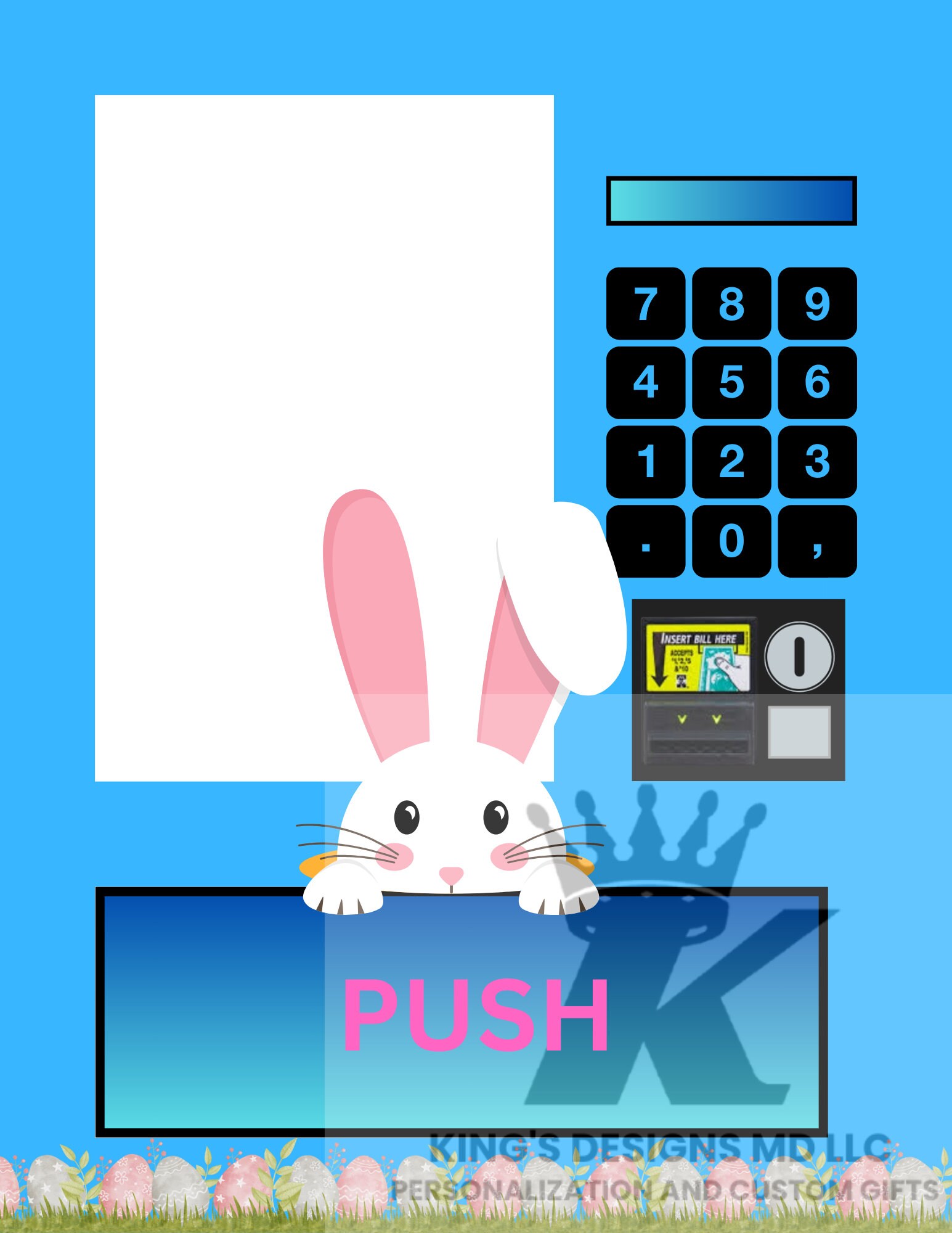 Easter Vending Machine PNG Design, Small Easter Bunny Vending Machine ...