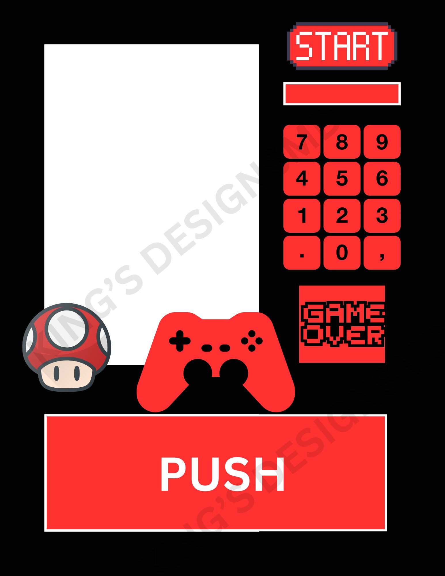 Video Game Vending Machine Template PNG Design, Small Easter Vending ...