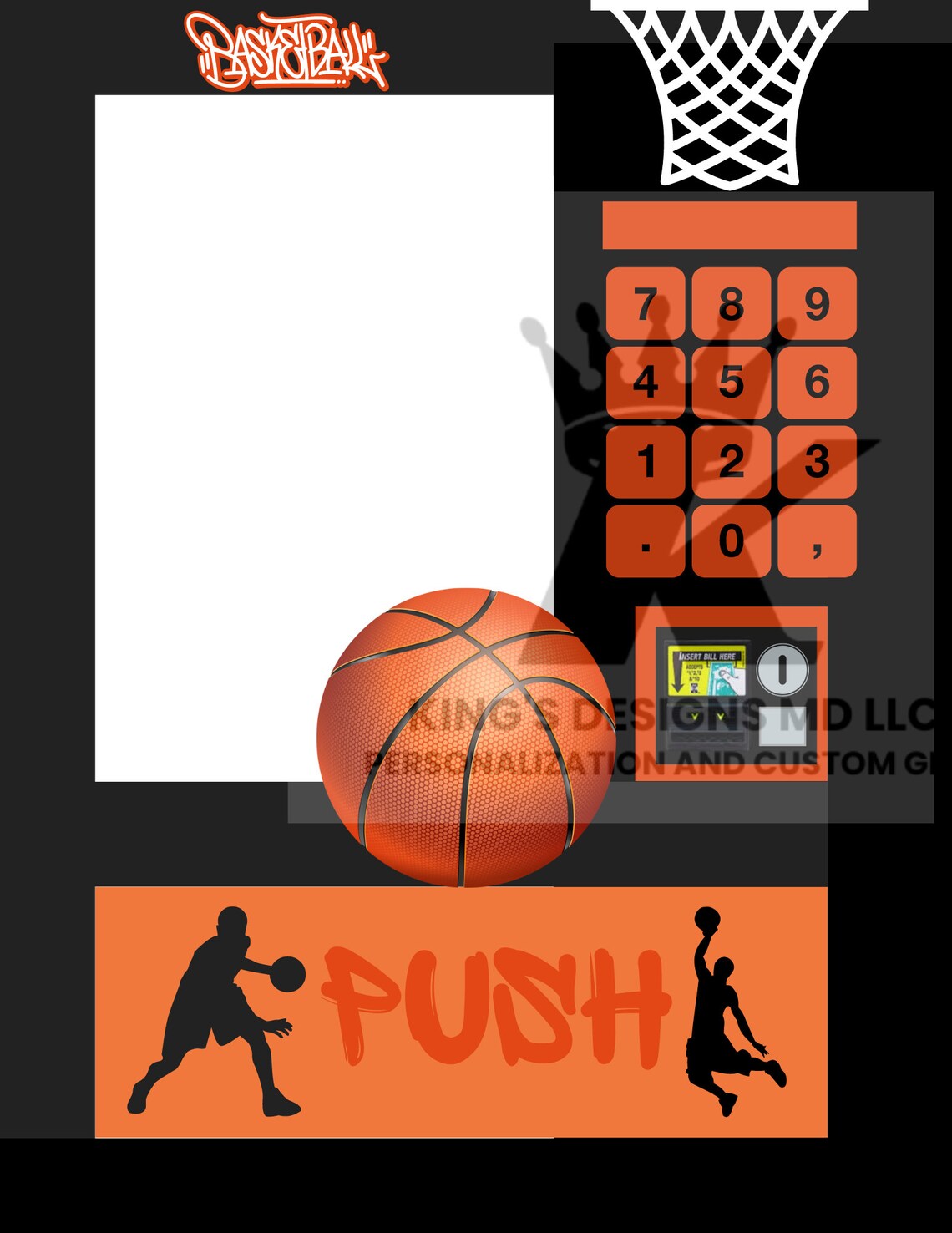 Basketball Vending Machine PNG Design, Vending Png Pdf Jpg, Vending ...