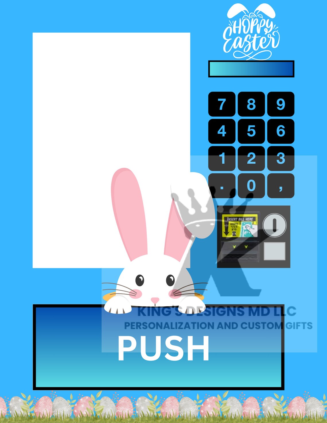 Easter Vending Machine PNG Design, Small Easter Bunny Vending Machine ...