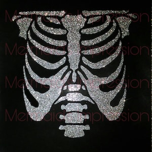 Skeleton Rib Cage Chest or Hands Stencil Reusable or One Time | Etsy