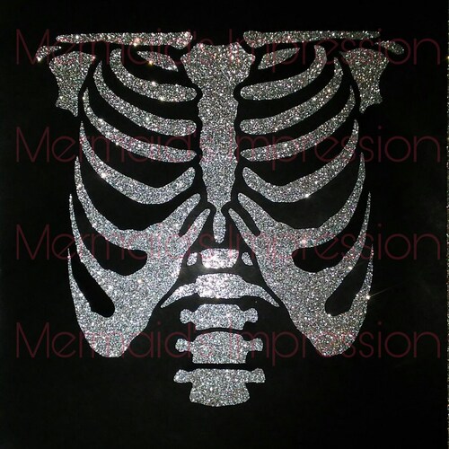 Skeleton Rib Cage Chest or Hands Stencil Reusable or One Time | Etsy