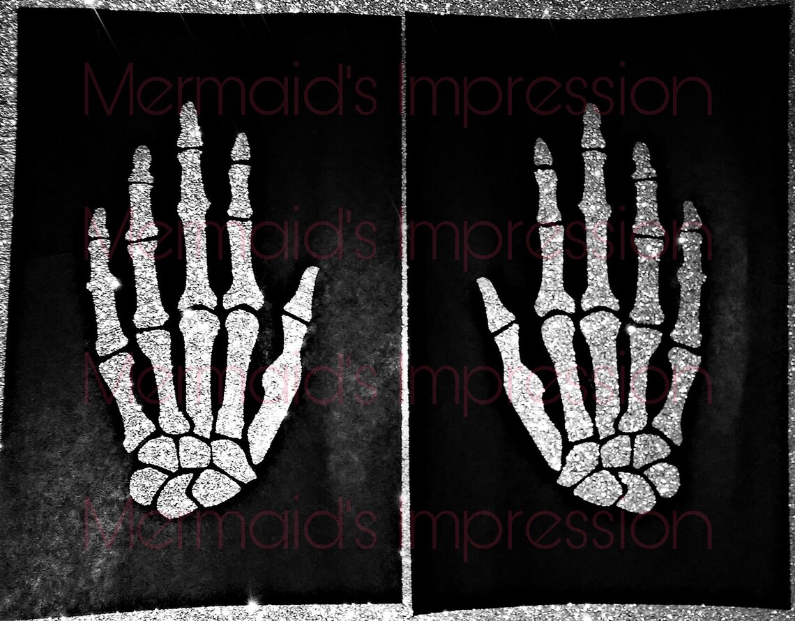 Skeleton Rib Cage Chest or Hands Stencil Reusable or One Time | Etsy