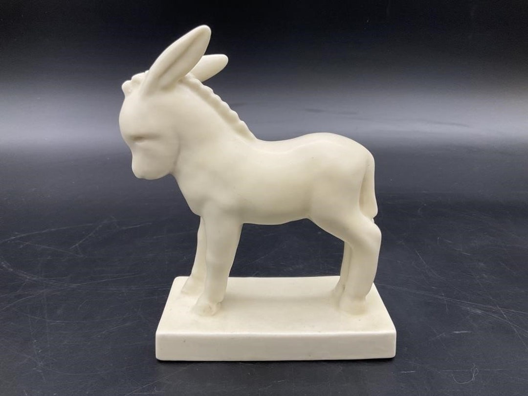 Rookwood Pottery Ivory (color) Donkey Paperweight #6241 - Etsy